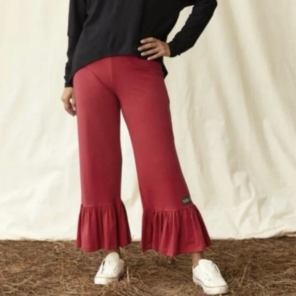 Matilda Jane | Pants & Jumpsuits | Matilda Jane Ruffle Burnt Red Color ...